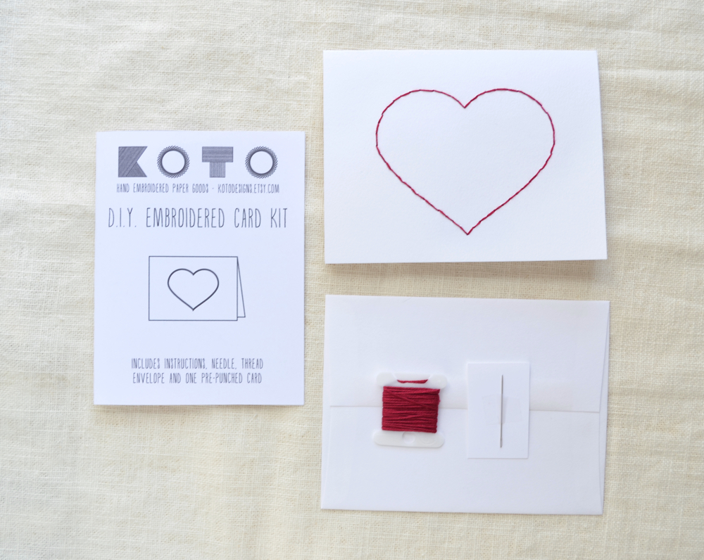 DIY Embroidered Card Kits – Koto Embroidery